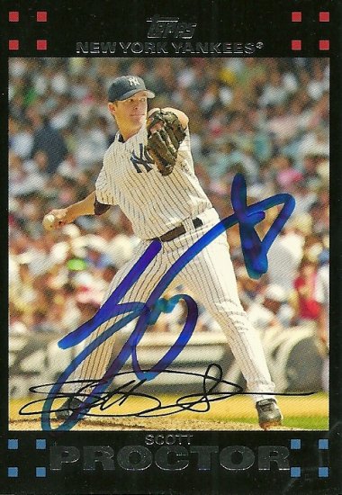 2007 Topps Series 1 Scott Proctor Autograph