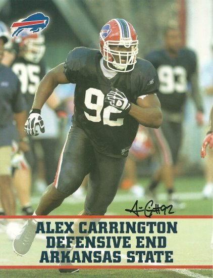 Alex Carrington Autographed 8.5x11 Photo