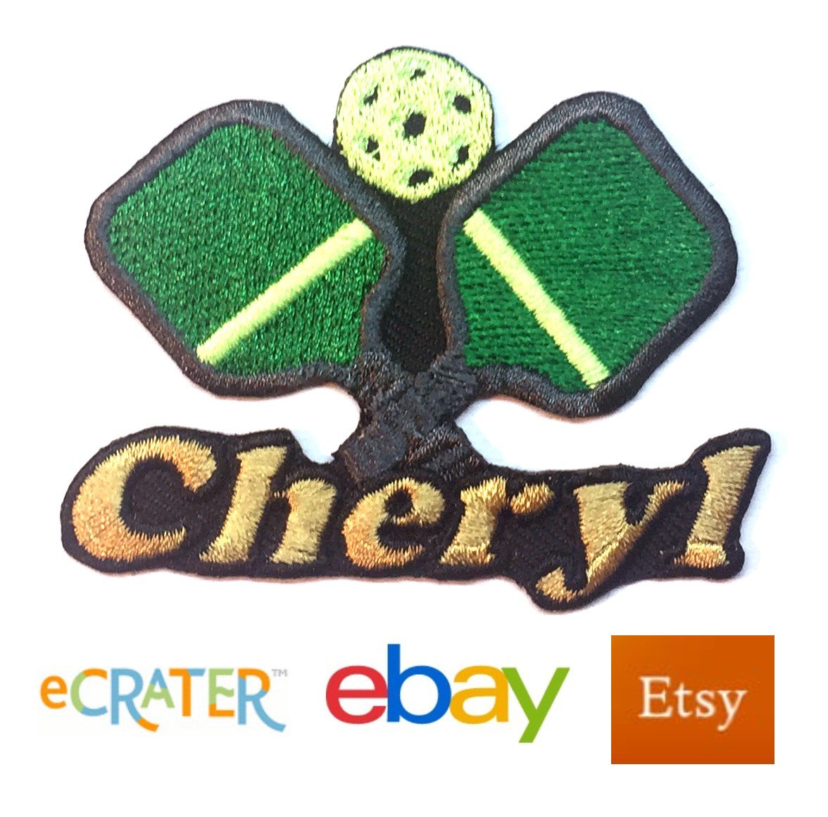 Custom Personalized Iron-on Patch - Pickleball