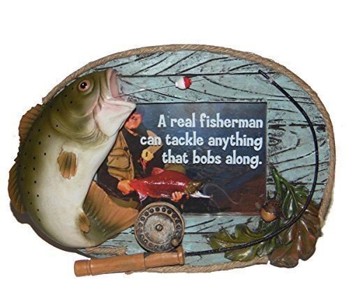 3D Fish and Fishing Rod Photo Picture Frame for Sportsman Fisherman ...