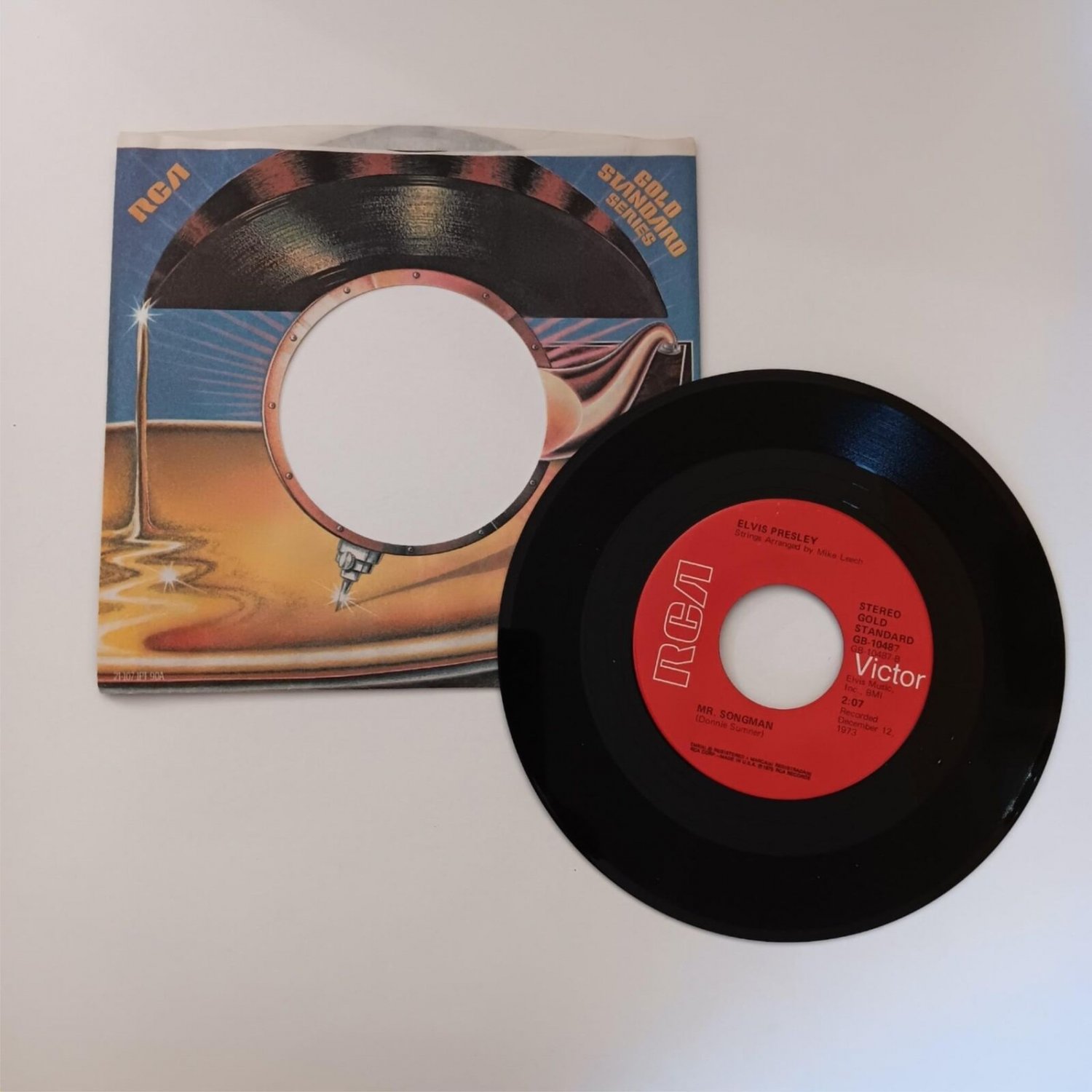 Elvis Presley TROUBLE & Mr. Songman Red Label RCA 45 RPM Record 1973 ...