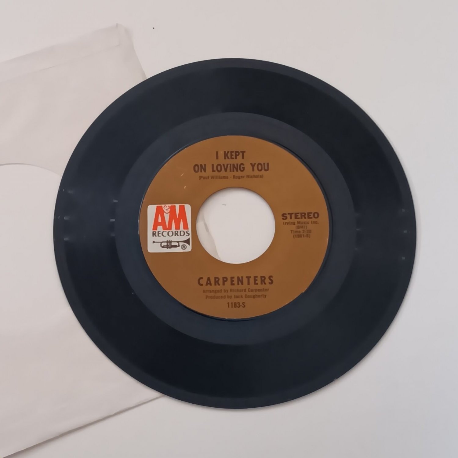 CARPENTERS 45 Record THEY LONG TO BE CLOSE TO YOU - I KEPT ON LOVING ...