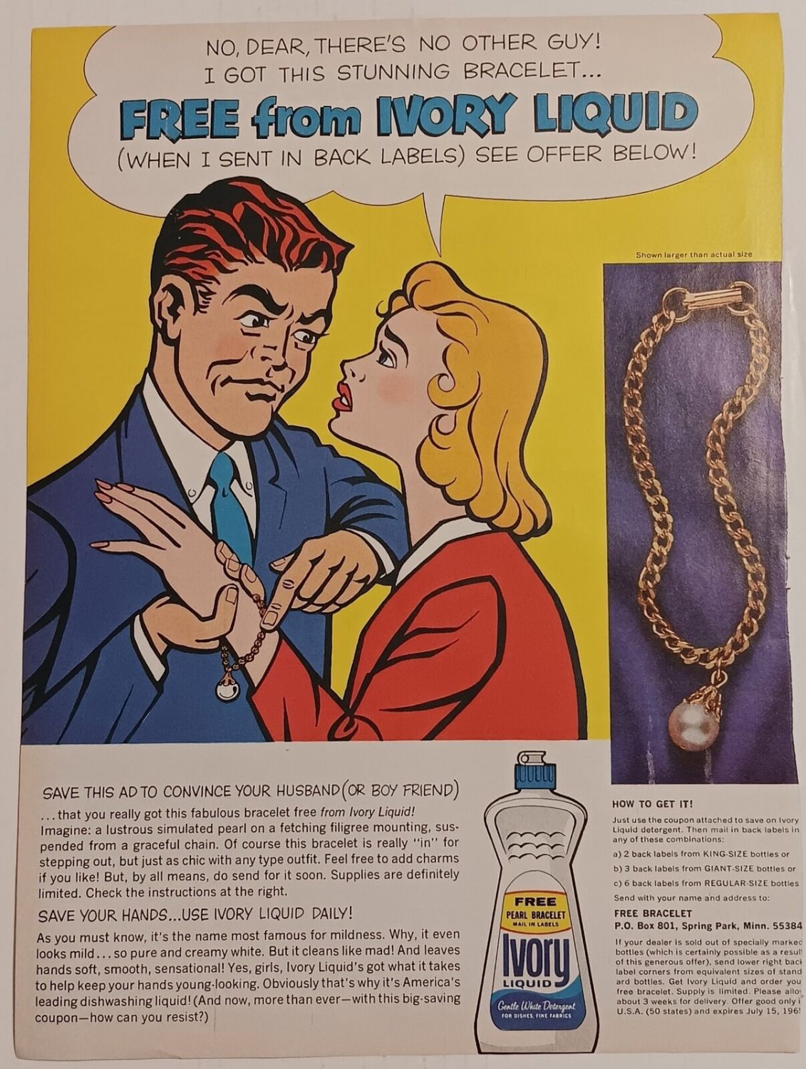 Vintage 2 Side Cracker Barrel Cheese & Ivory Soap Ad FEB. 1965 BH&G ...