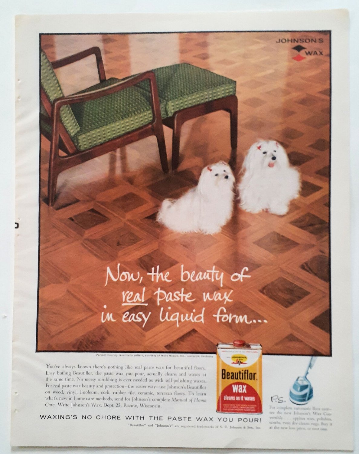 Vintage 2 Sided Floor Wax & GE Range Ad May 1959 Better Homes & Gardens ...
