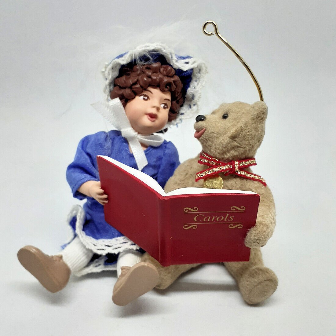 Hallmark Victorian Style BEVERLY AND TEDDY BEAR 1995 Christmas Ornament