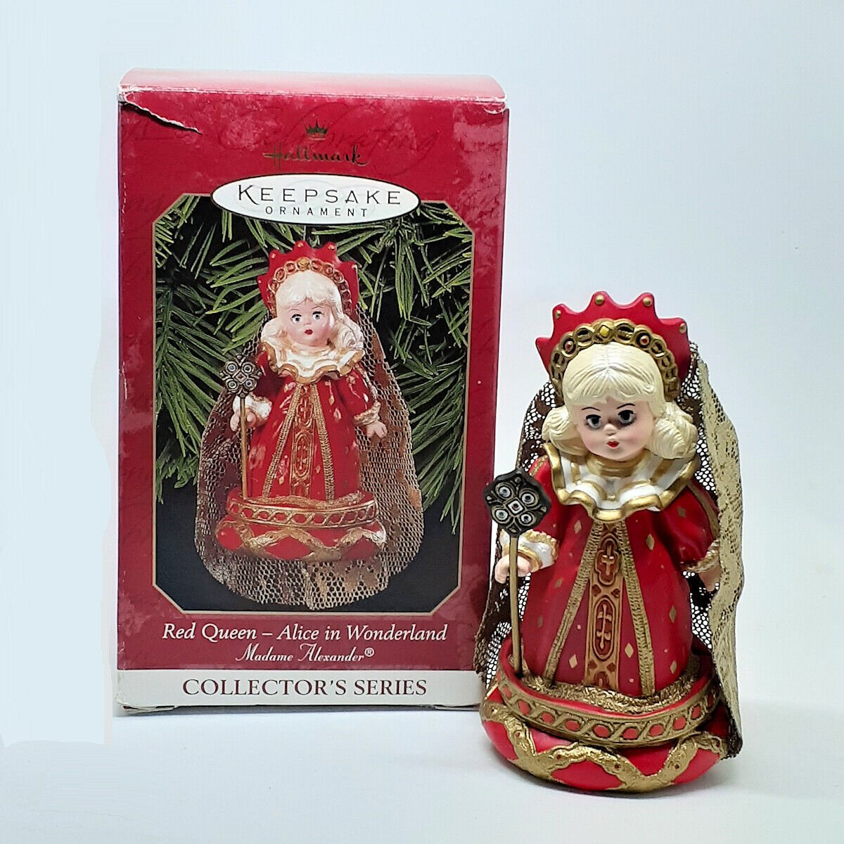 Hallmark Red Queen Madame Alexander 1999 Christmas Holiday Ornament w/ Box