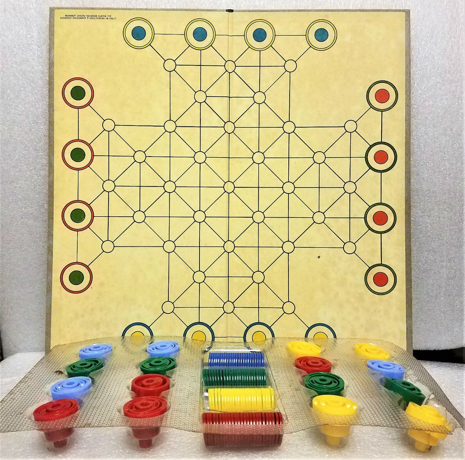 Vintage 1961 Troke Castle Checkers Game by Selchow & Righter - Complete!