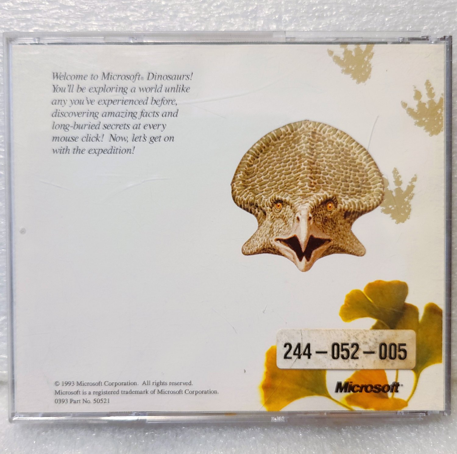 Vintage 1993 Microsoft Dinosaurs - An Interactive Journey Into The ...