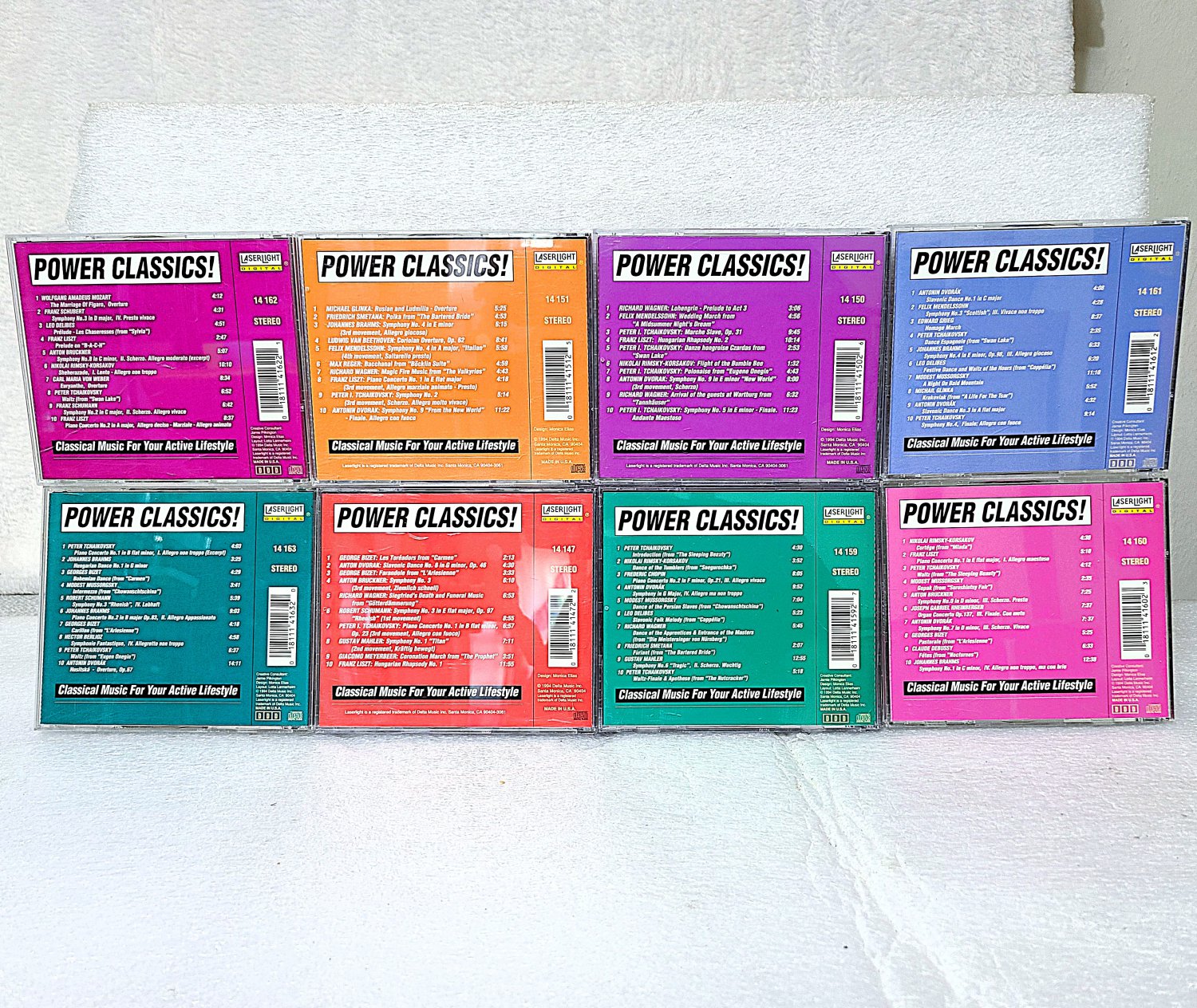 8 Power Classics! CDs - Classical Music For Your Active Lifestyle
