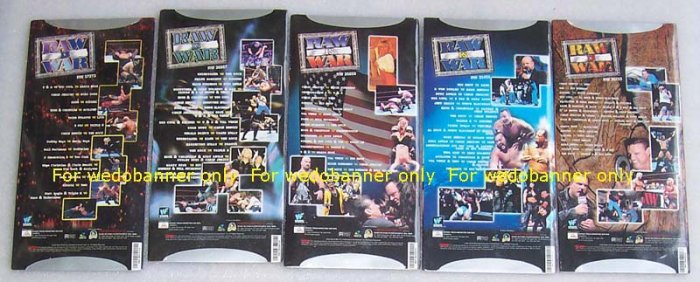 WWF Raw Is War VCD 2000 - 10 Complete Episodes - Free Shipping Worldwide