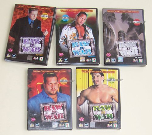 WWF Raw Is War VCD 2000 - 10 Complete Episodes - Free Shipping Worldwide