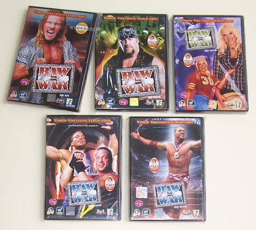 WWF Raw Is War VCD 2001 - 9 Complete Episodes - Free Shipping Worldwide