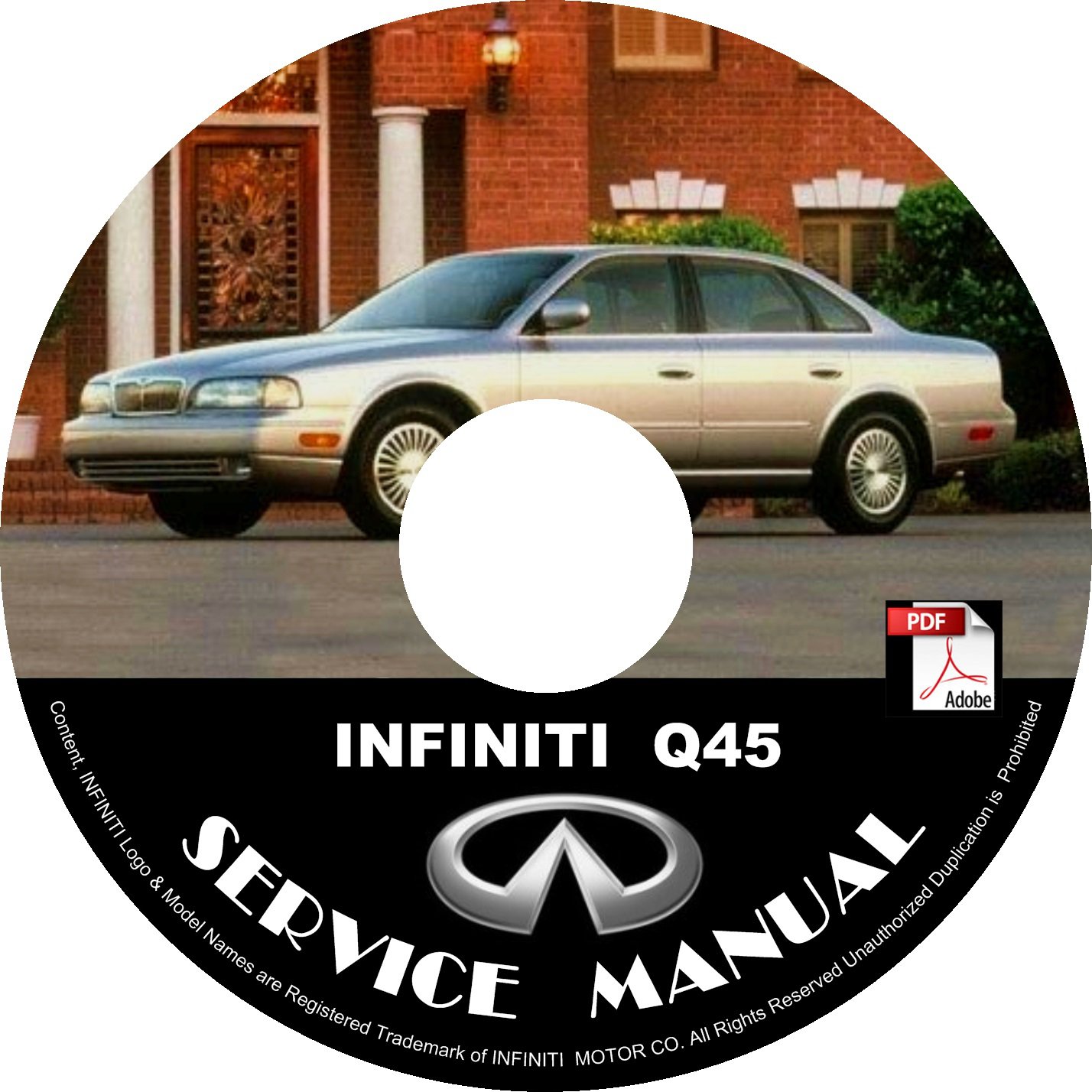1998 Infiniti Q45 OEM Factory Service Repair Shop Manual on CD 98 ...