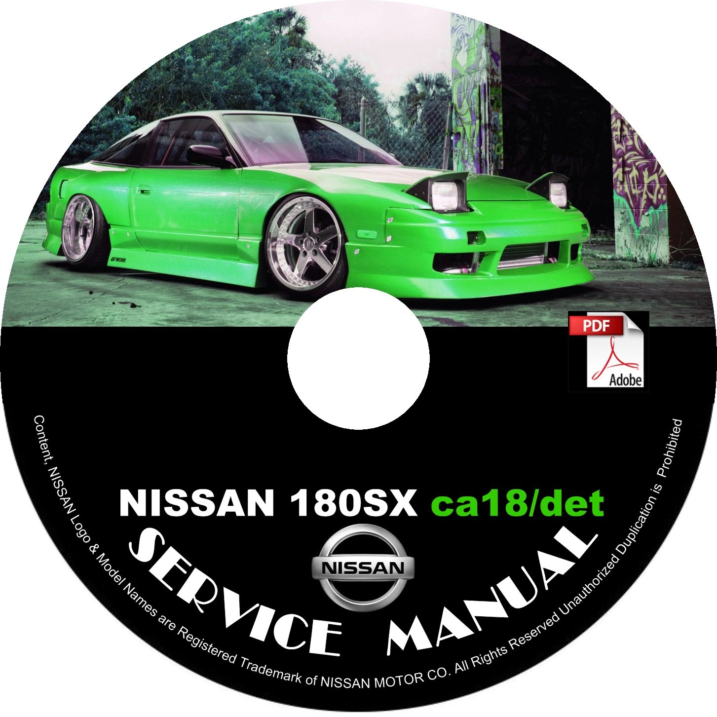 Nissan 180sx S13 CA18 CA18DET Service Repair Shop Manual on CD 240sx Swap