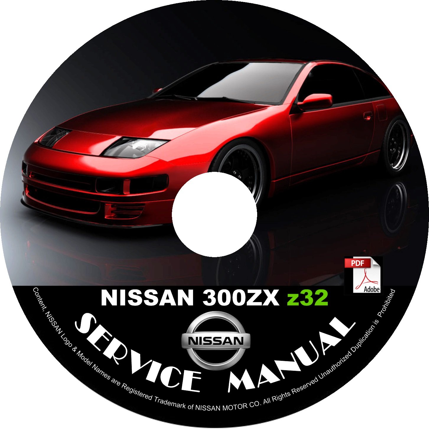 1991 91 Nissan 300ZX z32 Service Repair Shop Manual on CD VG30DE/TT
