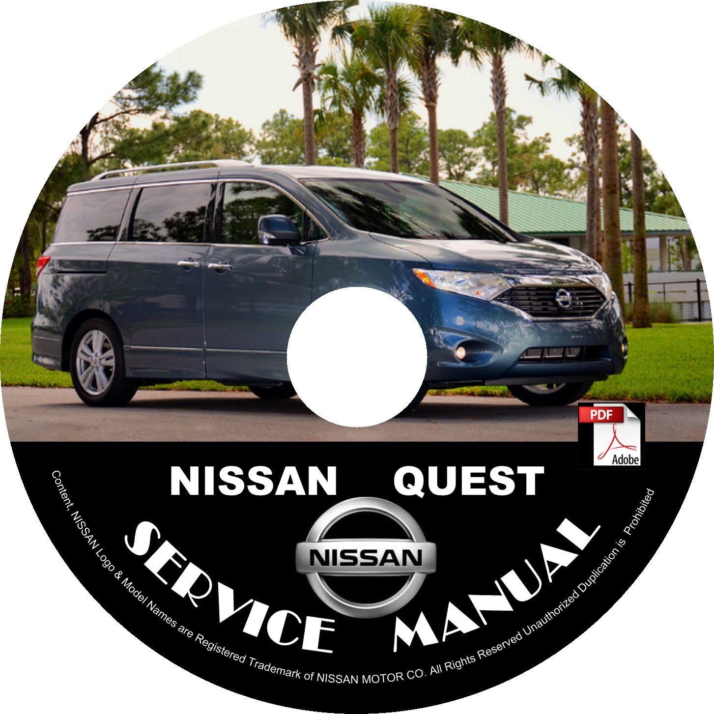 2013 Nissan Quest Minivan Factory Service Repair Shop Manual on CD Fix ...