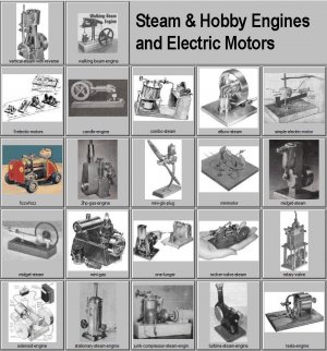 Vintage Steam and Hobby Engine Electric Motor Plans