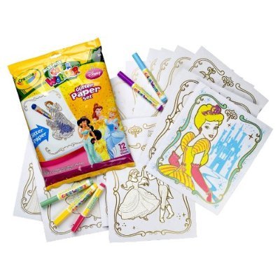 Crayola Color Wonder Disney Princess Glitter Paper And Markers