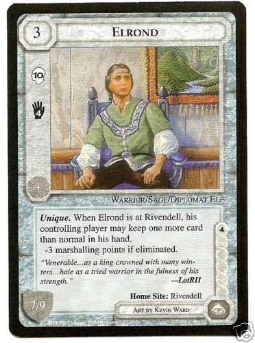 Elrond MEtW Rare Ltd Middle Earth Card Game CCG MECCG