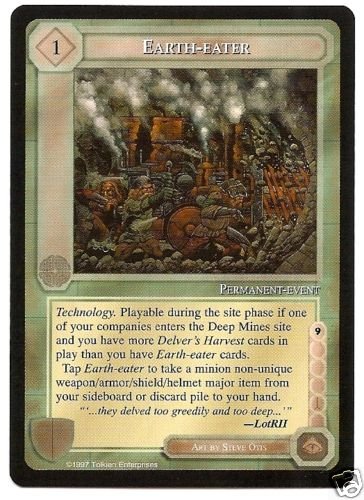 Earth-eater MEWH Rare Middle Earth White Hand CCG MECCG