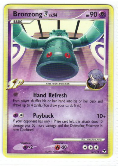 Pokemon Card Platinum Rising Rivals Bronzong 16/111
