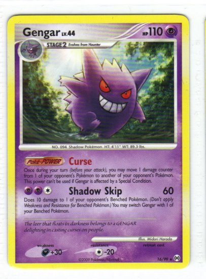 Pokemon Card Platinum Arceus Gengar 16/99