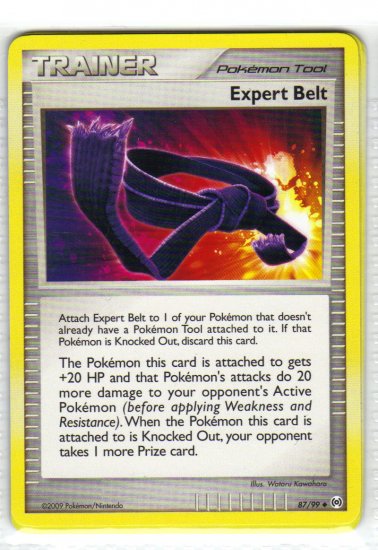 Pokemon Card Platinum Arceus Trainer Expert Belt