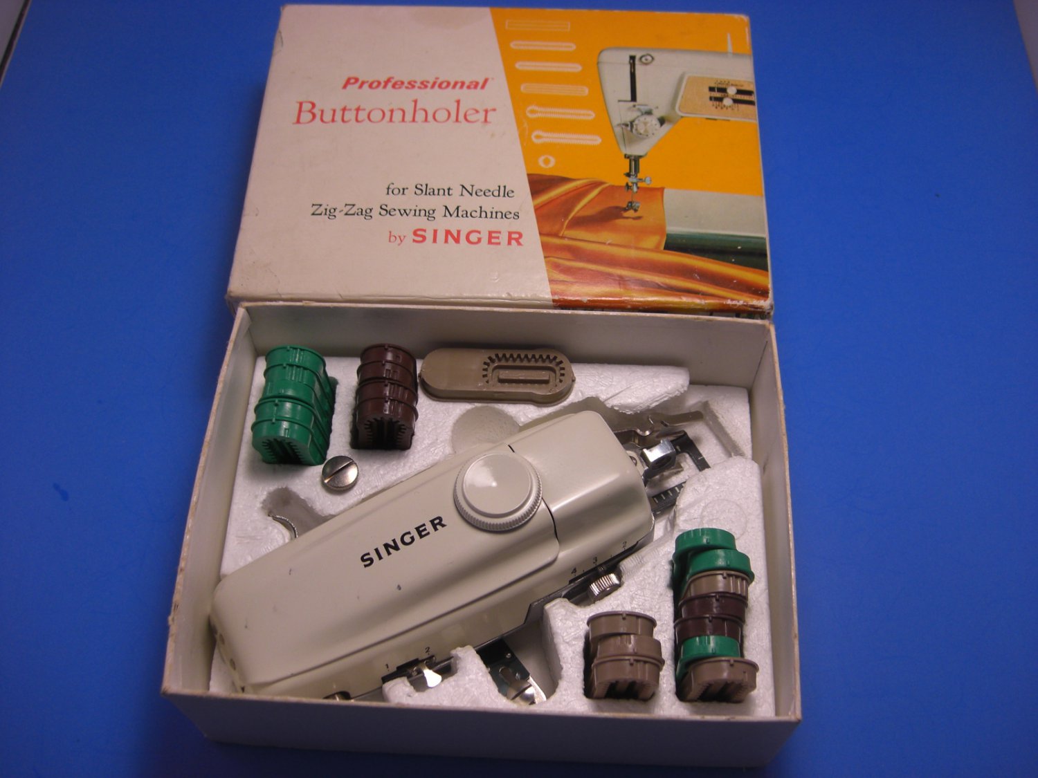 Vintage 1967 Singer Professional Buttonholer for Slant Needle ZigZag ...