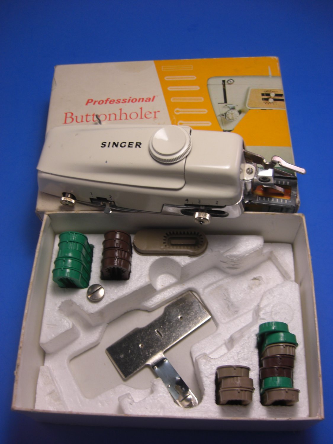 Vintage 1967 Singer Professional Buttonholer for Slant Needle ZigZag ...