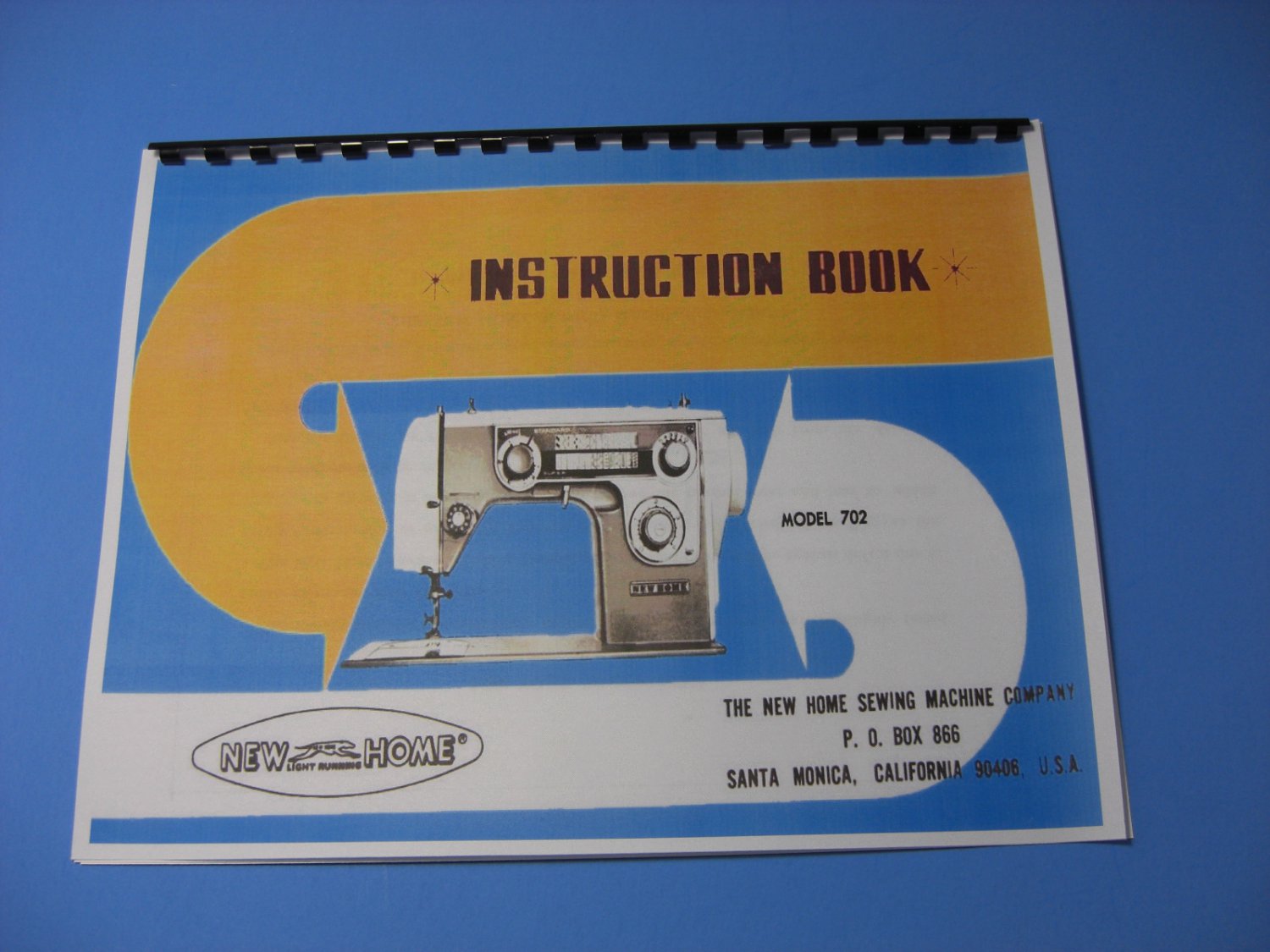 New Home 702 Sewing Machine Instruction Manual