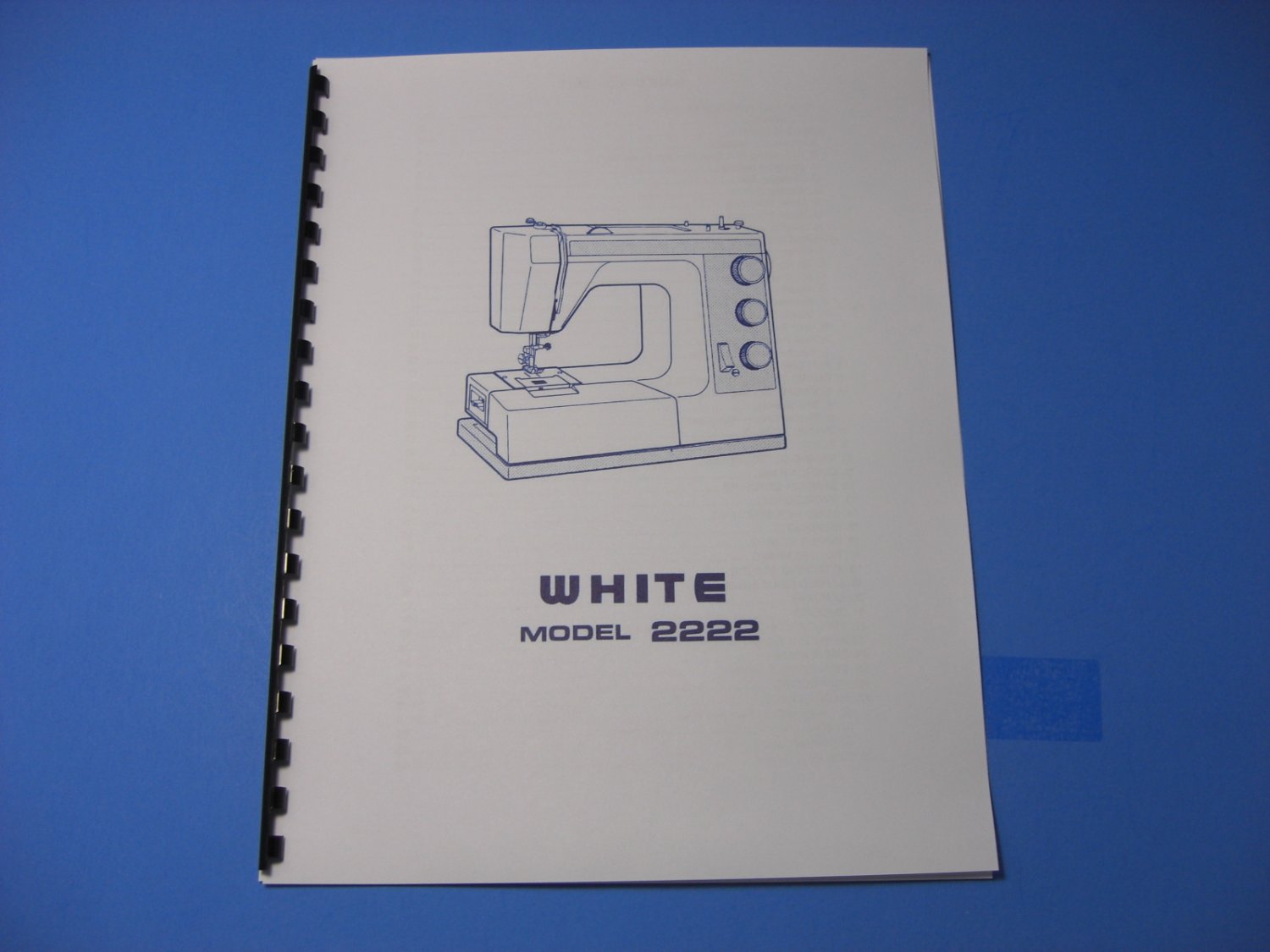 White Model 2222 Sewing Machine Instruction Manual
