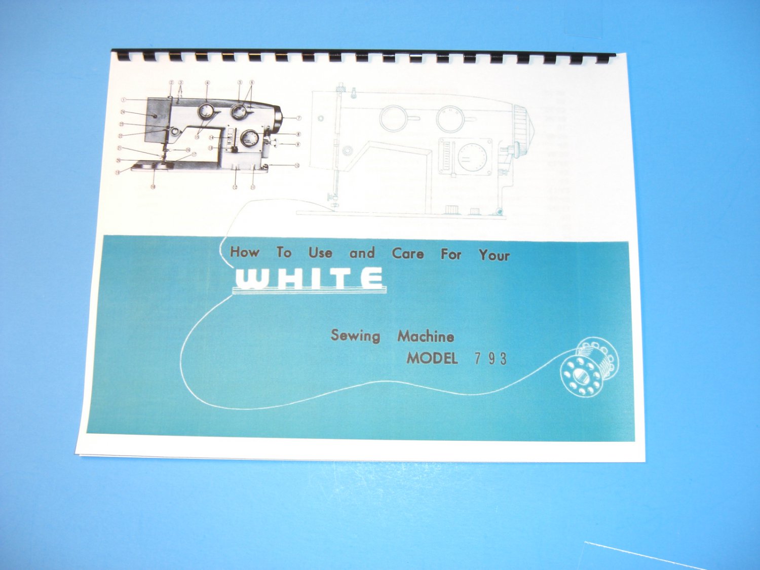 White Model 793 Sewing Machine Instruction Manual