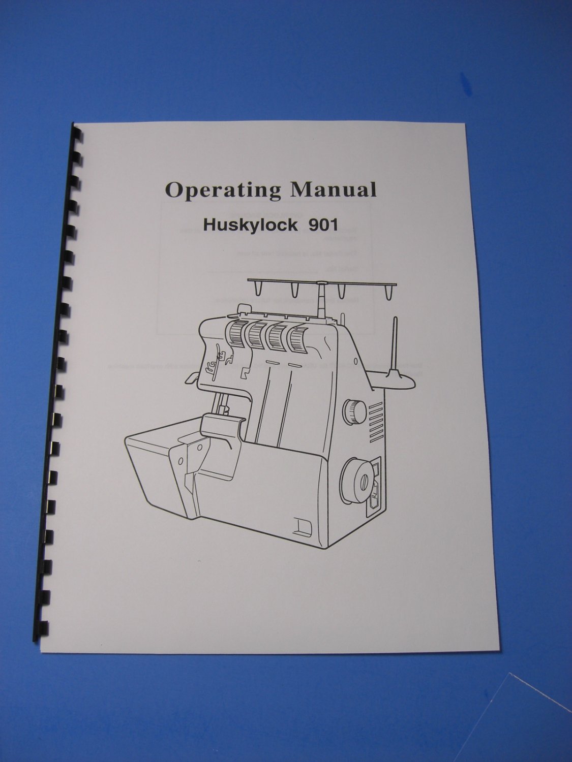 Husqvarna Huskylock 901 Serger Sewing Machine Instruction Manual - Printed
