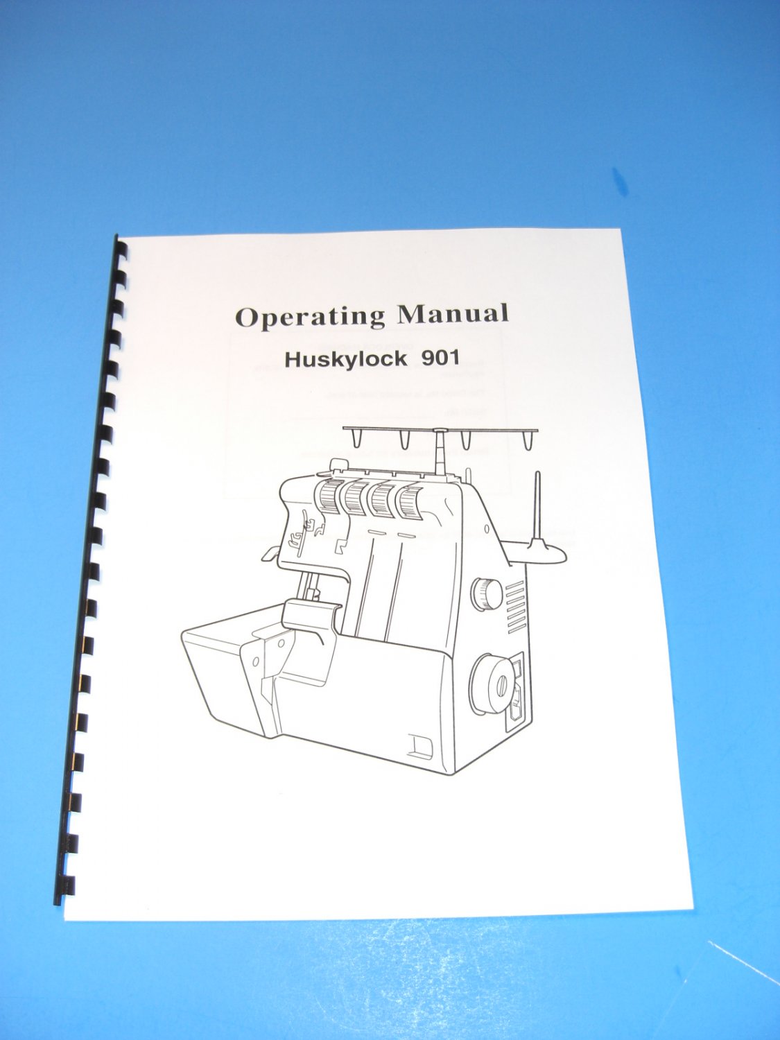 Husqvarna Huskylock 901 Serger Sewing Machine Instruction Manual - Printed