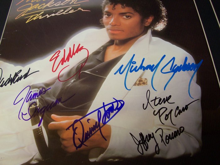 Michael Jackson autographed lp