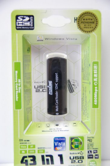 43 in 1 Multi-Card Reader SDHC Support USB 2.0