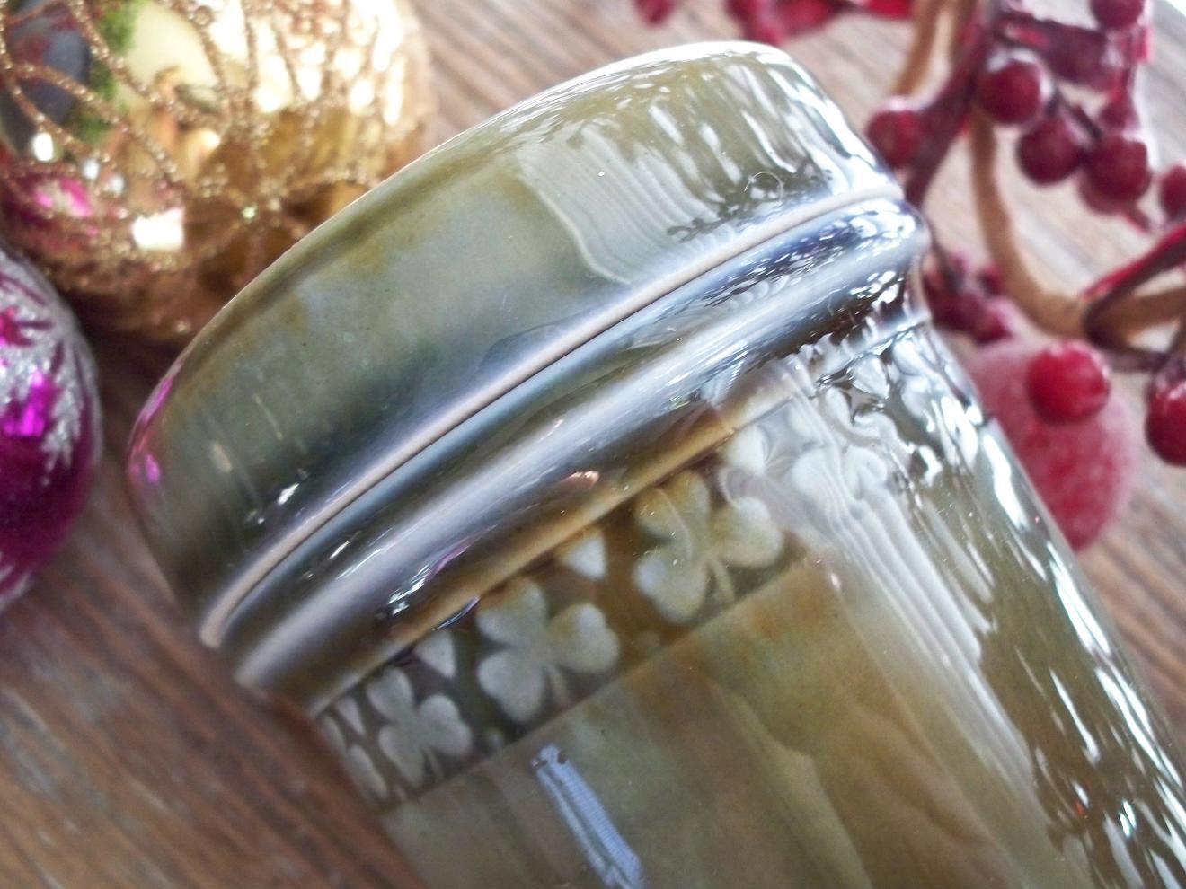 Wade Pottery Shamrock Clover Porcelain Egg Coddler~IRELAND