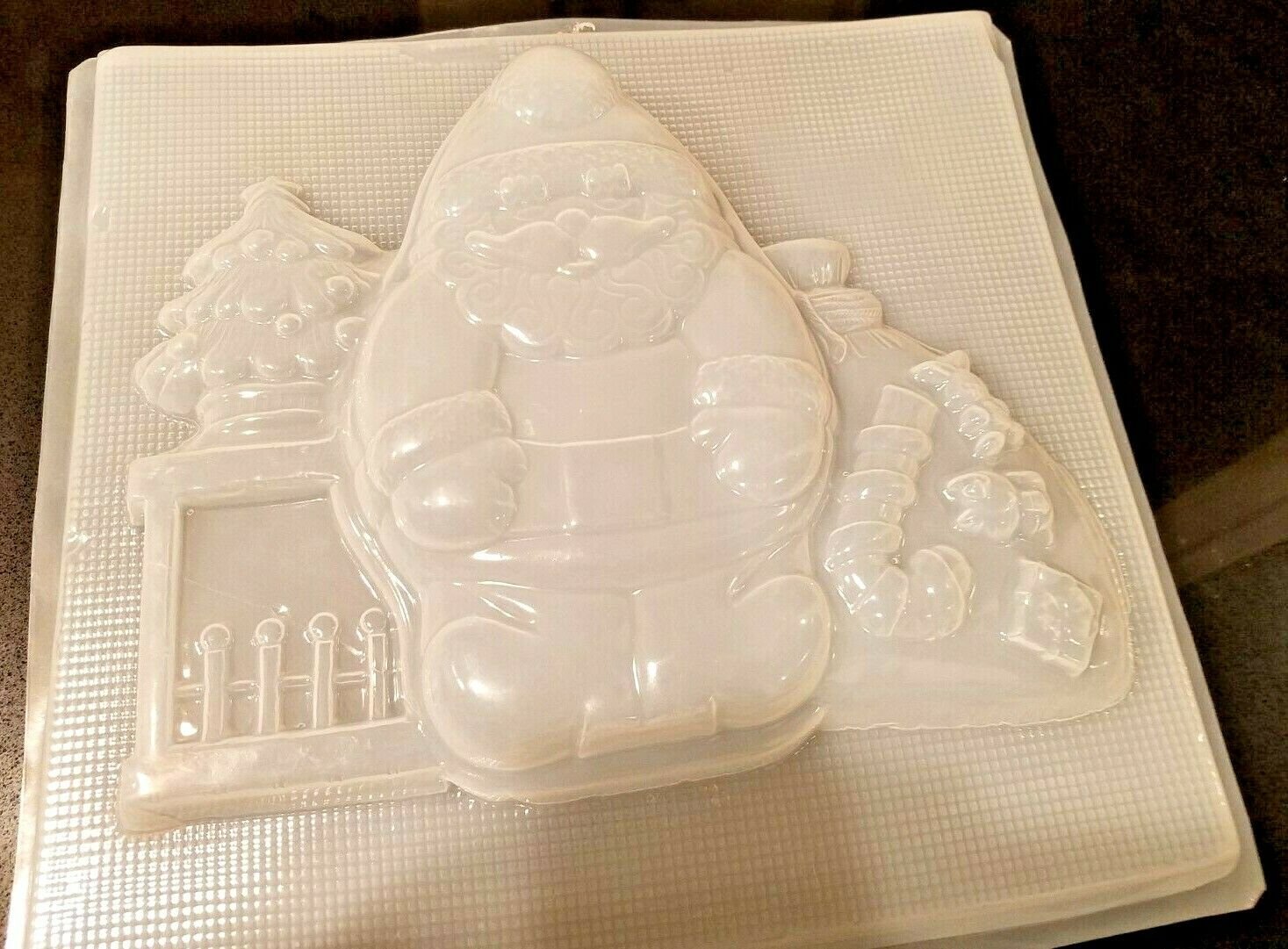 Molde De Plastico Para Gelatina Santa Claus Plastic Gelatin Mold Santa