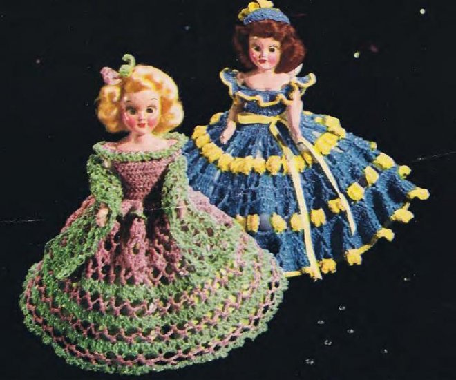 Crochet Dress Doll Patterns Vintage Crochet