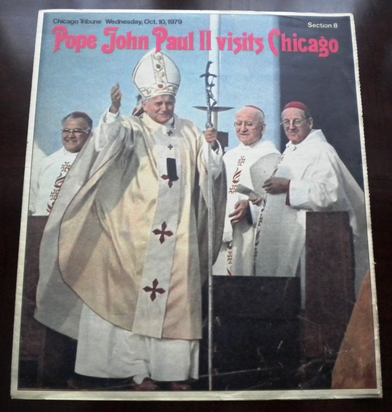 Pope John Paul II Visits Chicago Tribune 1979