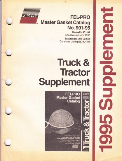 Fel Pro Master Gasket Catalog 1995 NO 901-95