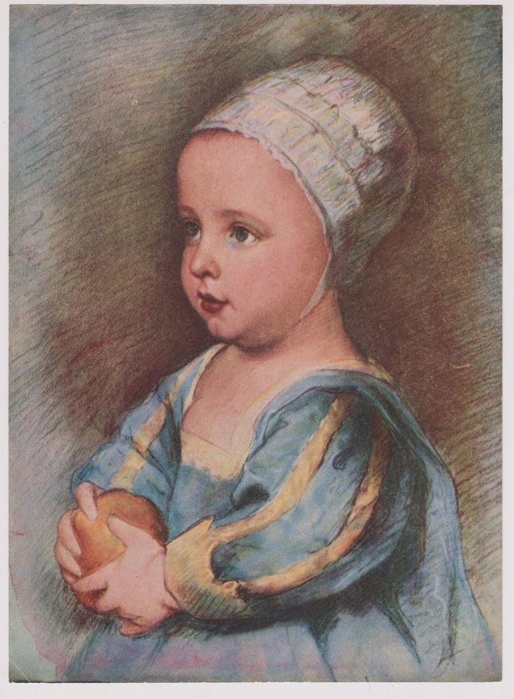 F.A Owens Print Art Baby Stuart "Children of Charles I by Sir Anthony ...