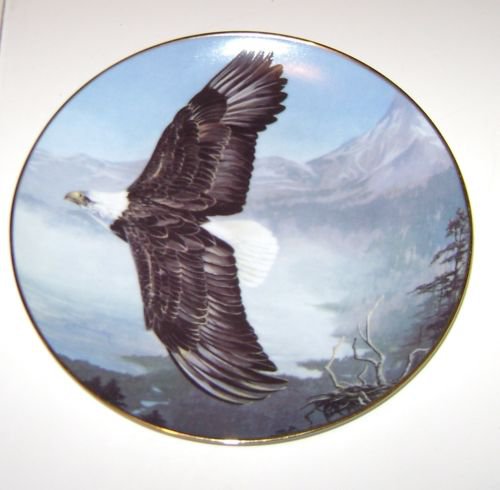 1993 Mario F. Fernandez WINGS OF WONDER Eagle Collector Plate Fingerhut