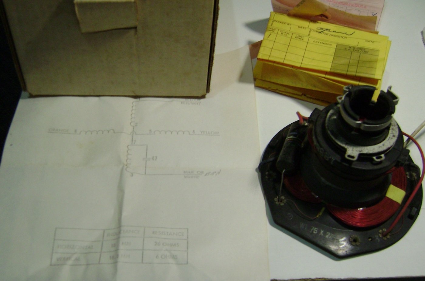 **UNAVAILABLE**THORDARSON - Y118 - Inductor, yoke. 114 Degree ...