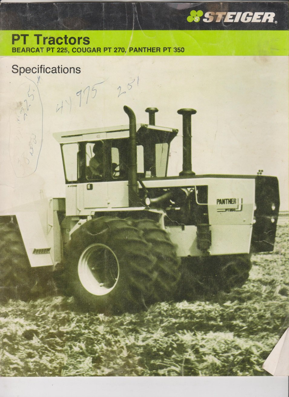 pt tractors steiger bearcat pt 225 cougar pt 270 panter PT 350 ...