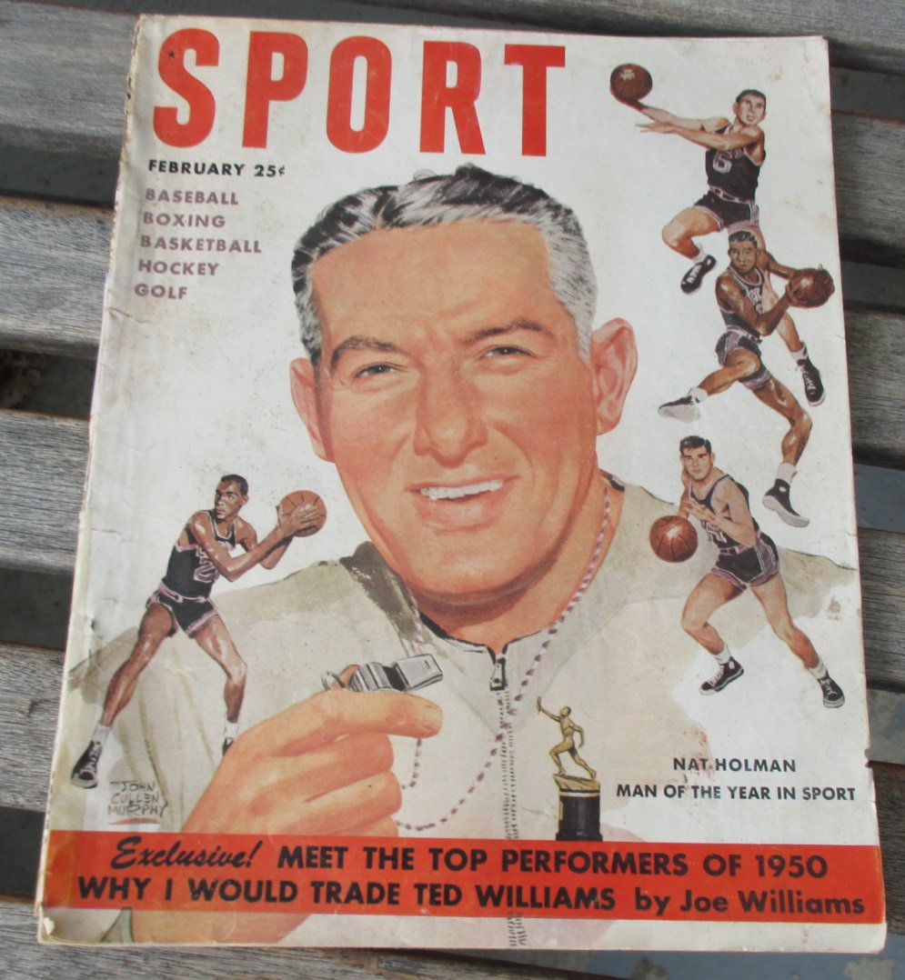 Sport Magazine February 1951 Nat Holman Ted Williams Clyde Lovellette KU