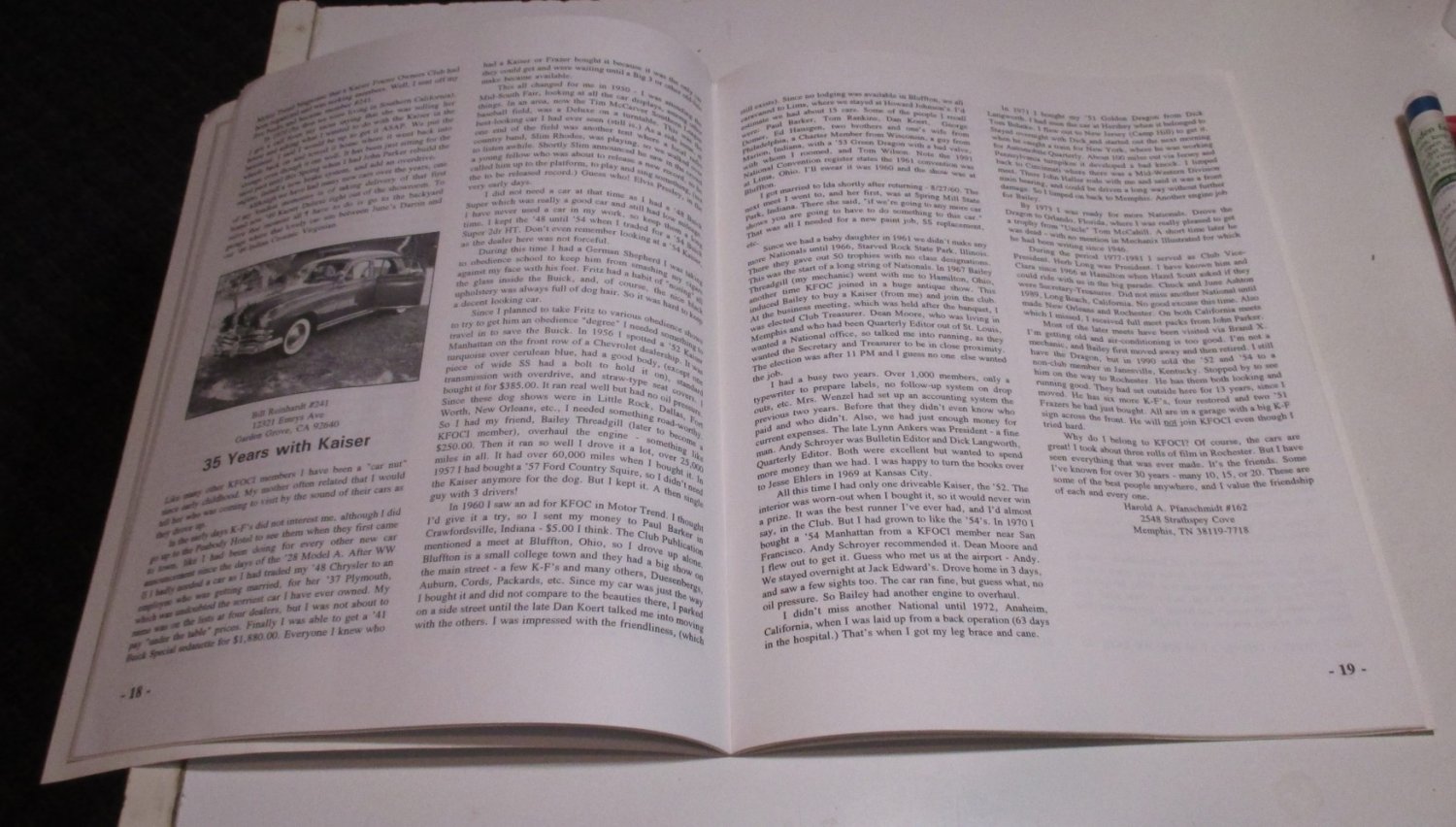 Kaiser Frazer Owners Club INT Quarterly Volume 27 1991 No 3