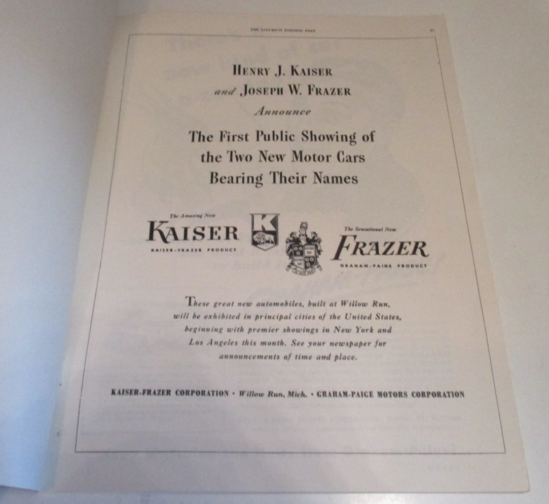 Kaiser Frazer Owners Club Silver Anniversary Convention July 27 28 29 ...