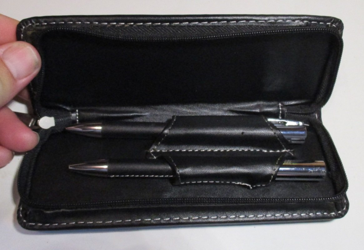 Coca Cola Pen Pencil Set with Leather Case