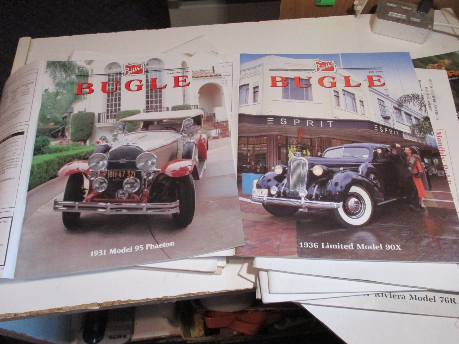Lot of (12) BUICK BUGLE MAGAZINES Buick Club of America 1999's & 2000